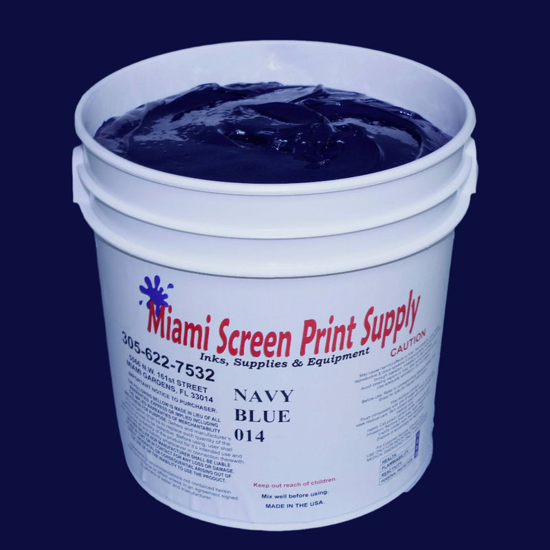 Navy Blue 014 Plastisol Ink | Miami Screen Print Supply