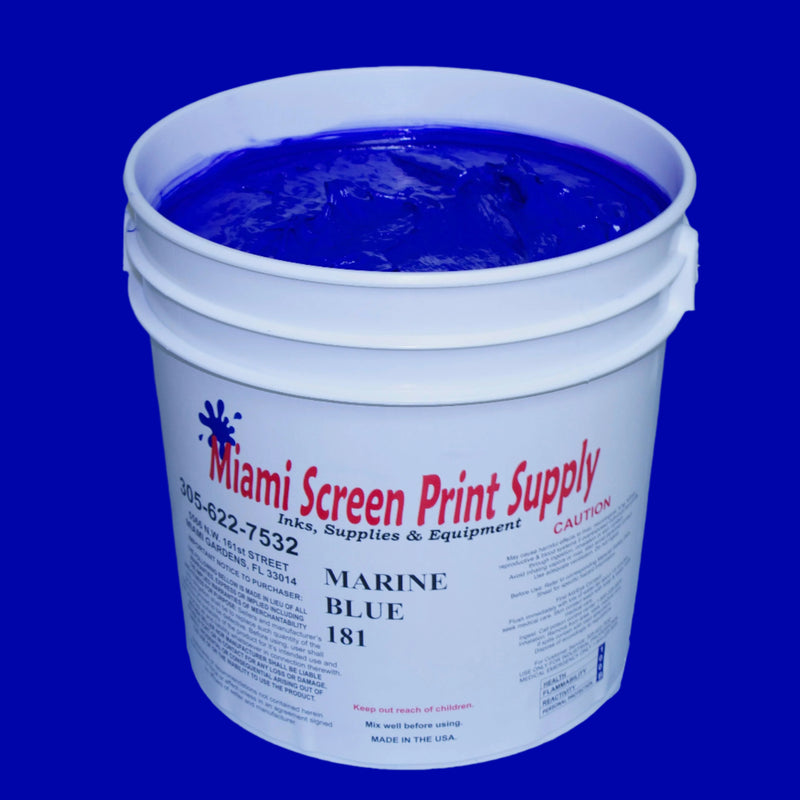 Marine Blue 181 Plastisol Ink | Miami Screen Print Supply