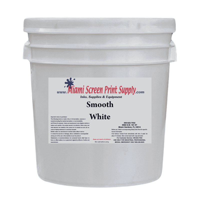 Smooth White Plastisol Ink | Miami Screen Print Supply