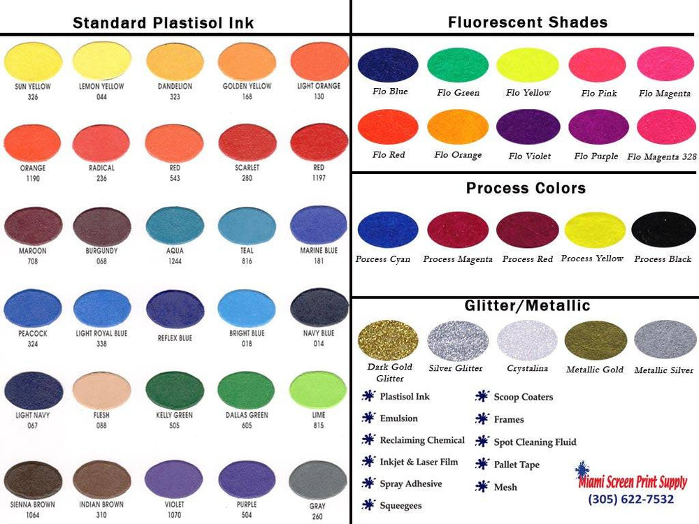 bright color chart