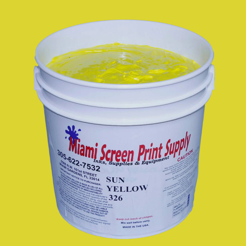 Sun Yellow 326 Ink | Miami Screen Print Supply