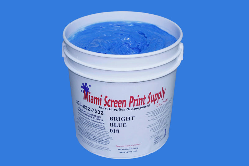 Bright Blue 018 Plastisol Ink - Achieve Bold, Vibrant Prints! – Miami ...