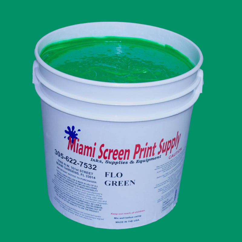 Flo Green Plastisol Ink | Miami Screen Print Supply
