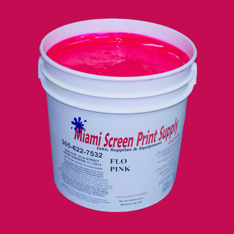 Flo Pink Fluorescent Ink | Miami Screen Print Supply