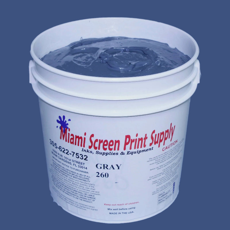 Gray 260 Plastisol Ink - 1 Quart | Miami Screen Print Supply