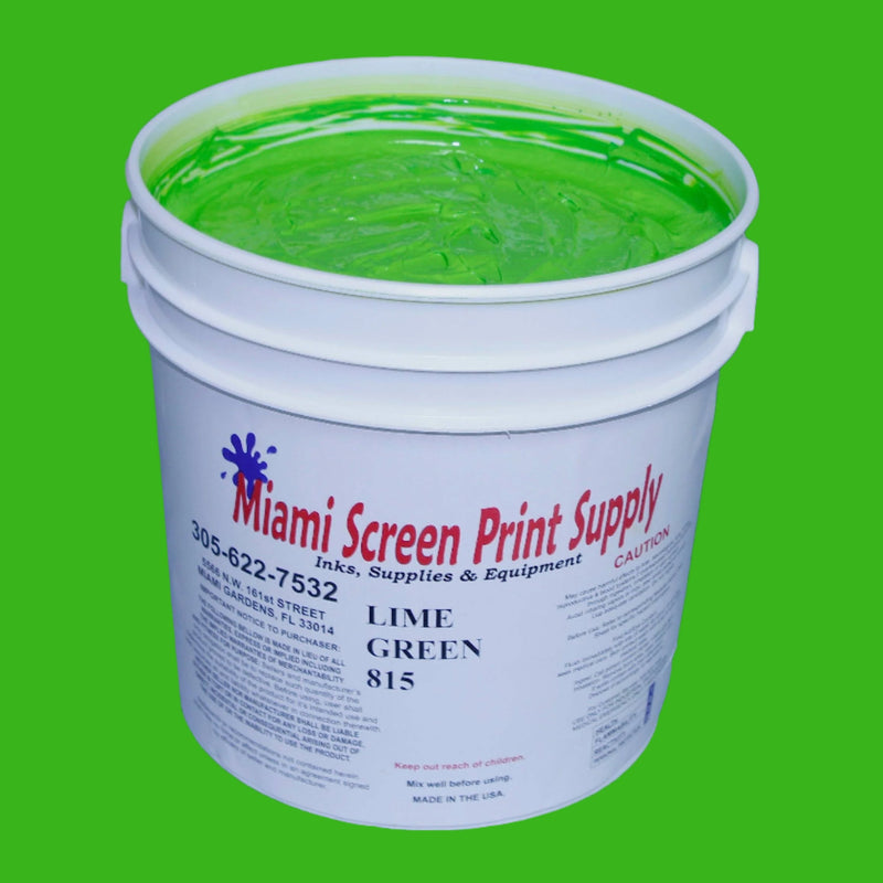 Screen Printing Lime Ink | Miami Screen Print Supply