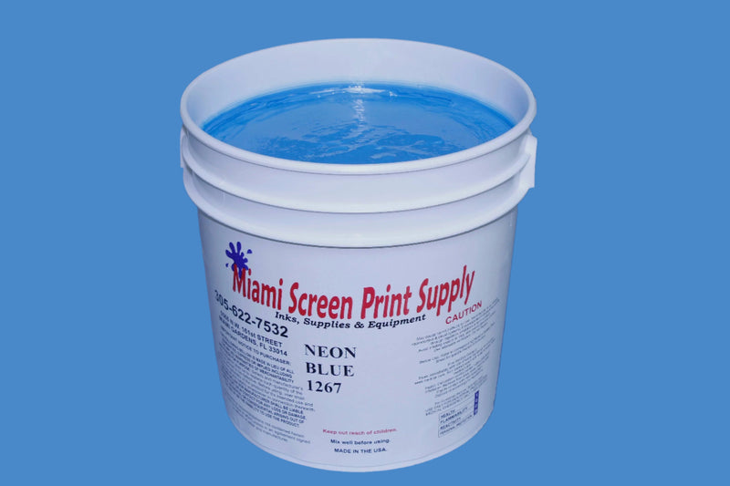 Neon Blue 1267 Plastisol Ink | Miami Screen Print Supply