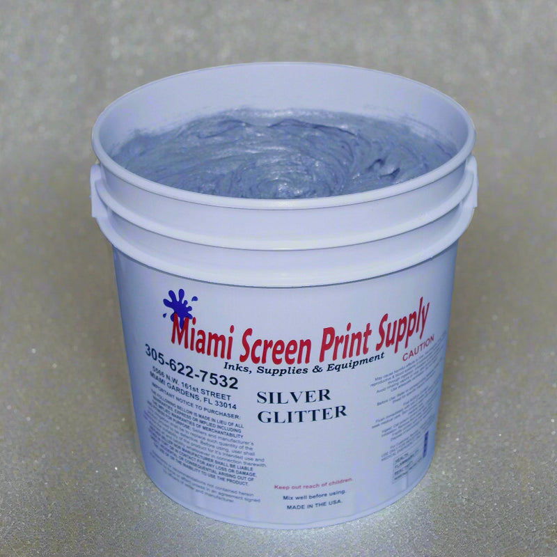 Silver Glitter Ink for Garments - Sparkling Shine – Miami Screen Print ...